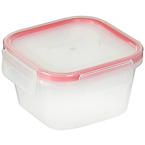 Snapware Airtight Plastic Food Storage Container (4-Piece, 1.3-Cup Containers, BPA Free, Meal Prep, Leak-Proof, Microwave, Freezer and Dishwasher Safe)
