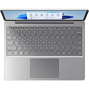 Microsoft Surface Laptop Go 12.4" Light Weight, Touchscreen, 10th Gen Intel Core i5-1035G1, Intel UHD Graphics, 4GB RAM, 128GB SSD, Windows 10/11 pro, Webcam, WiFi 6, Platinum, with MTC Stylus Pen