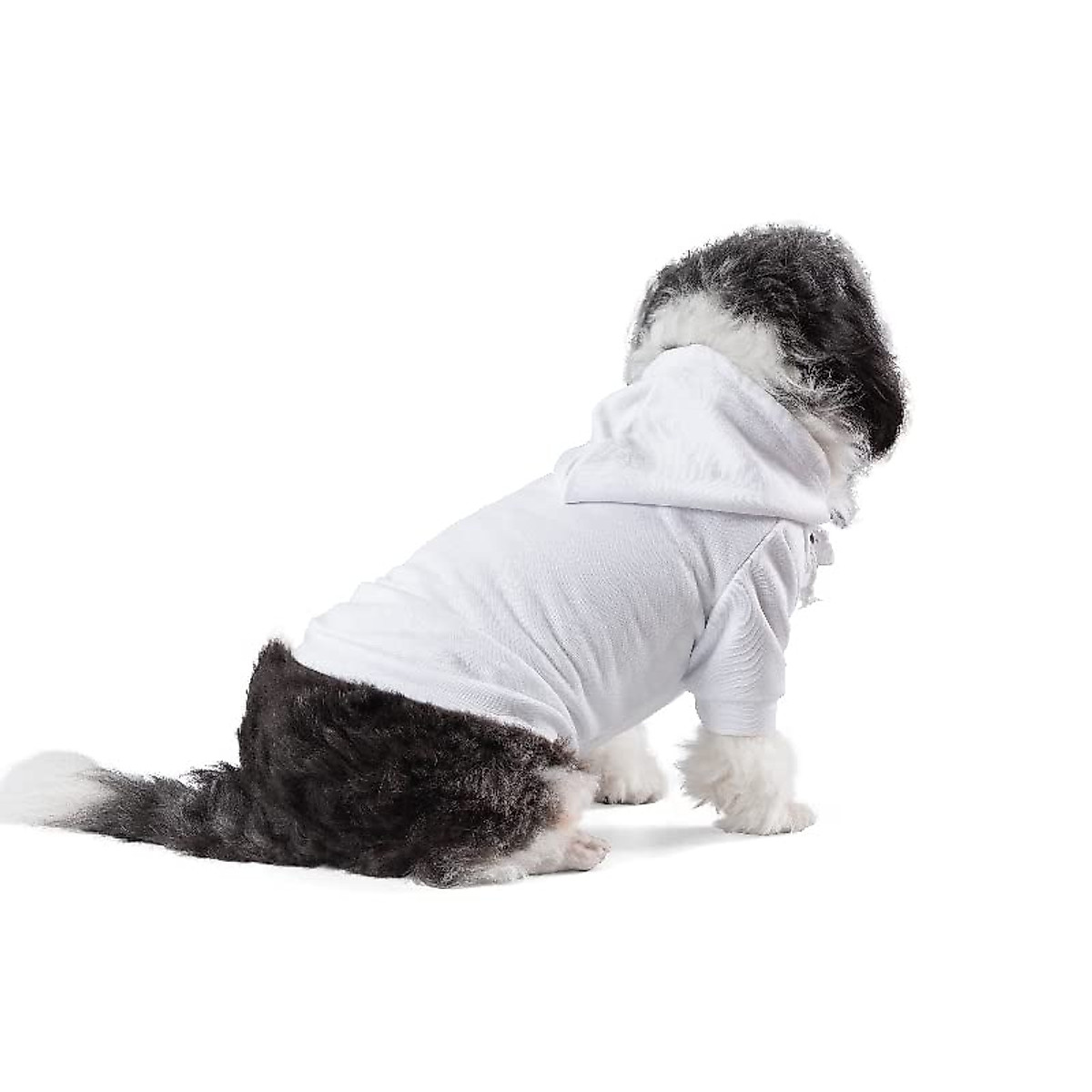 Craft Express Sublimation Blank White Pet Hoodie - Medium, Large, and Extra Large Size Hoodies for Pets Ready to be Personalized - Set of 2 (XX-Large)