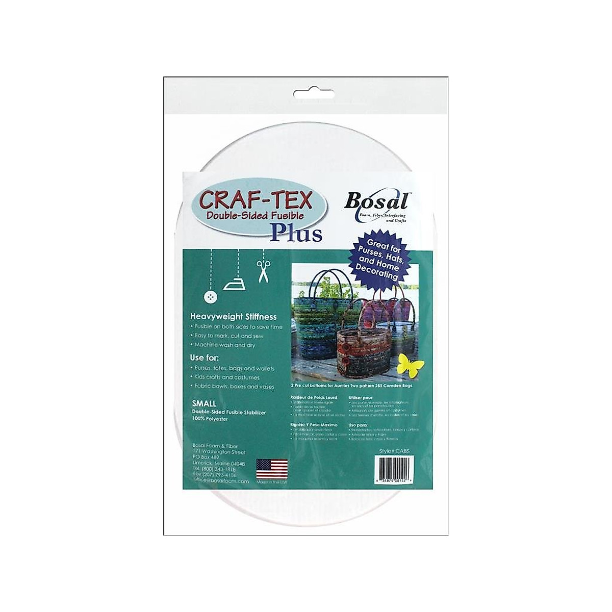 Bosal Dbl Side Oval 2pc Craf-Tex Fusible Double Sd Plus Sm