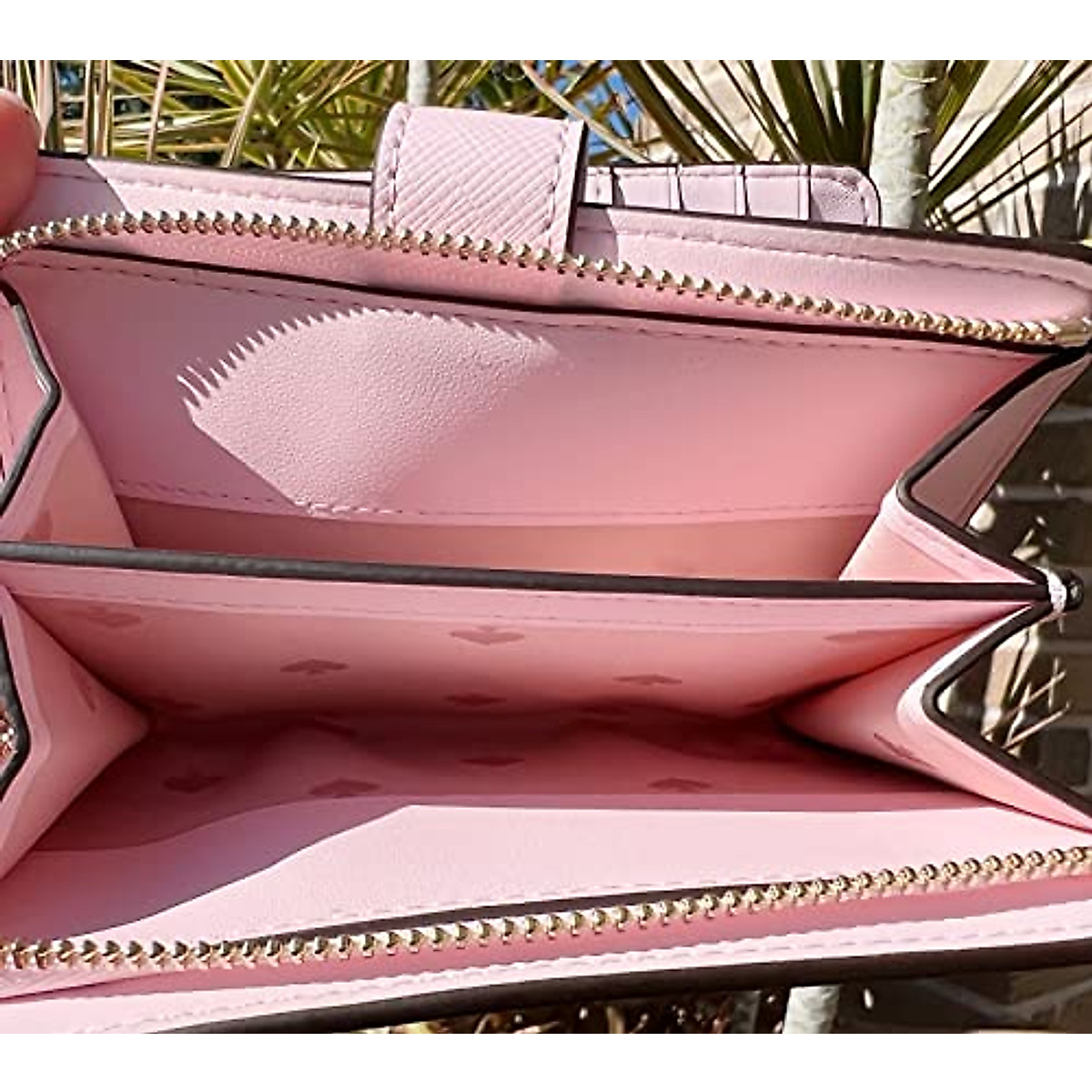 Kate Spade Staci Pineapple Medium Top Zip Satchel Pink Multi Bundled with Kate Spade Colada Medium Compact Bifold Wallet Pineapple Pink Multi K7218