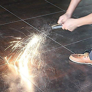 bayite 1/2 Inch X 6 Inch Large Ferro Rods Ferrocerium Rod Drilled Survival Fire Starter Flint Steel with Toggle Lanyard Hole for Camping Emergency