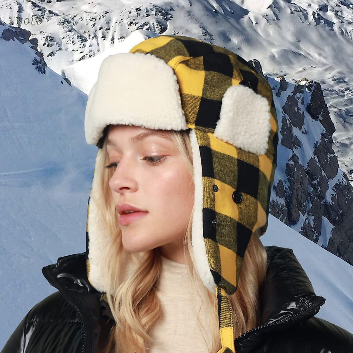 CHOK.LIDS Lumberjack Plaid Winter Trapper Unisex Premium Extra Strength Sherpa Ear Flap Chin Strap Cold Weather Outdoor Hat (Red)