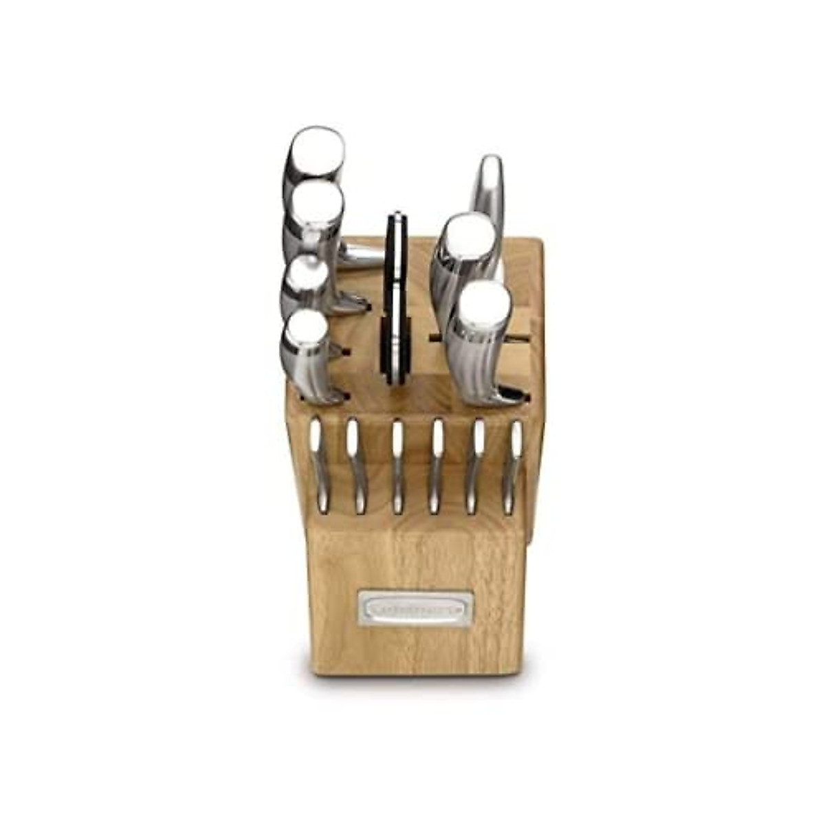 Cuisinart C99SS-15P 15 Piece Stainless Steel Blades Wood Professional-Cutlery-Block-Set