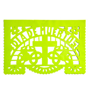 Super Value Depot Dia de Muertos / Day of the Dead, 30 Frontales and 10 Small Round Placemats, Altar de Ofrendas Decoration, Tissue Mexican Papel Picado.