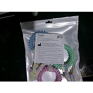 cobee Puppy Teething Chew Toys with Cotton Ropes, 3 Packs 360° Deep Clean Small Dog Chew Toy Rings Interactive Dog Toys for Small Medium Dogs, Oral Teeth Soothe Itching for Dog Teeth Health