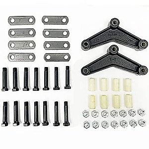 SOUTHWEST WHEEL Tandem Trailer Axle Shackle Kit for Double Eye Springs (3.5K -5.2K Axles)