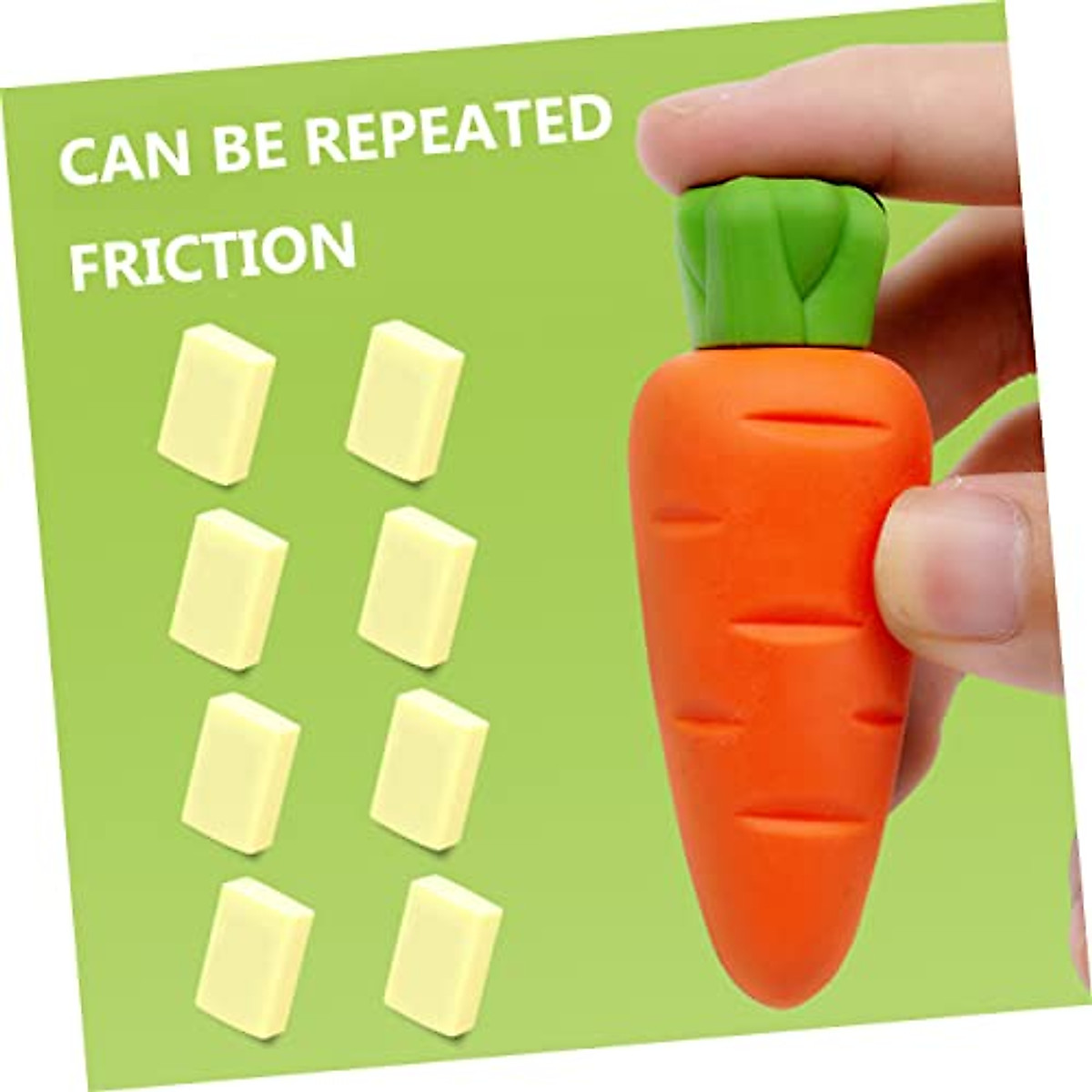STOBOK 12 Pcs Fruit Eraser for pens + whiteboard Eraser Fake Fruit Miniature exam Eraser Eraser TPE Household erasers Delicate erasers Small Food