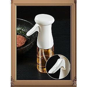 DAVBIR Cooking oil bottle glass oil dispenser barbecue cooking oil olive oil oil controlling bottle kitchen plastic pneumatic fuel injector spray bottle fuel injector spray bottle