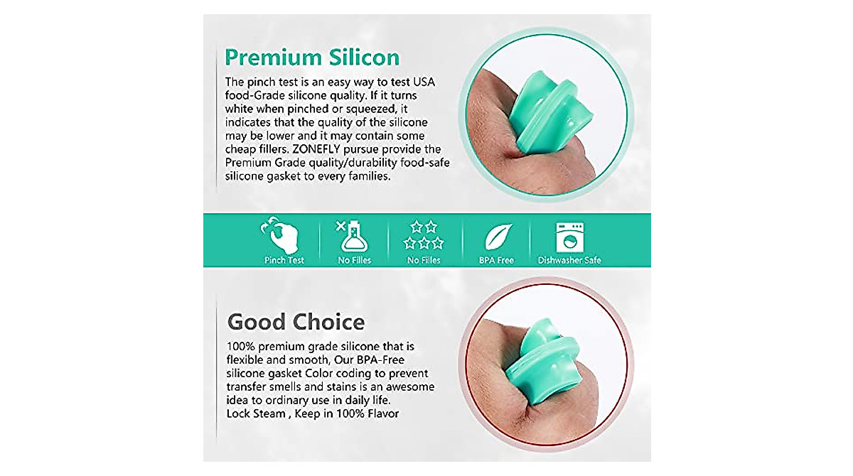 6 Quart Instant Pot Sealing Ring - Premium Silicone Gaskets