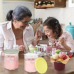 LOMILD Ice Cream Containers 24 oz, Replacement for Ninja Creami Deluxe Pints and Lids - 2 Pack, Compatible with NC500 NC501 Series Deluxe Ice Cream Makers, Dishwasher Safe & BPA-Free