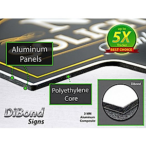 Signs Authority No Soliciting Sign For House Reflective Outdoor Yard Signs for Home/Business | 15"x9.5" DiBond Aluminum No Soliciting Yard Sign | No Soliciting, Deter Door Knockers and Bell Ringer