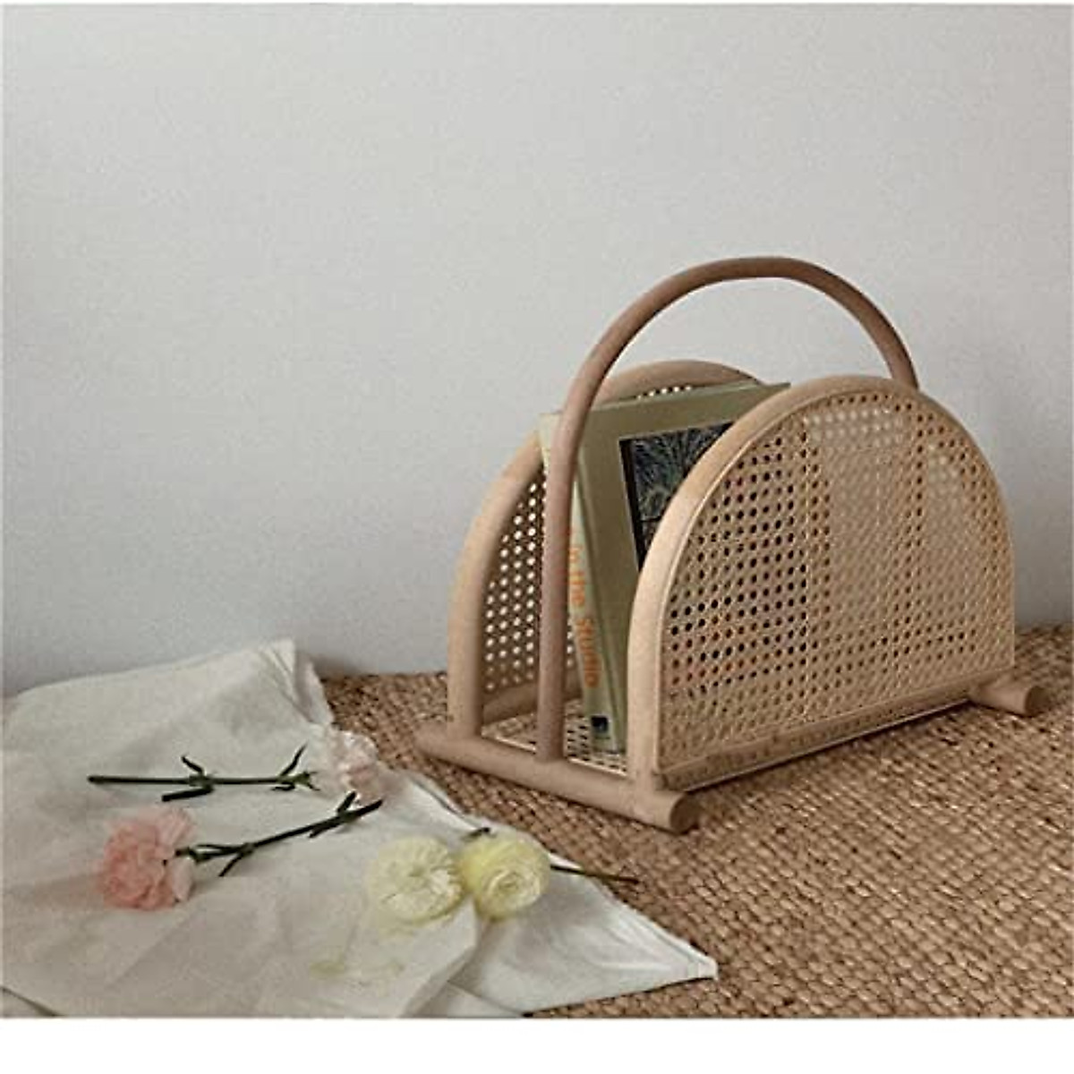 EYHLKM Nordic Magazine Rack Desktop Book Newspaper Storage Shelf Creative Display Racks Decoration