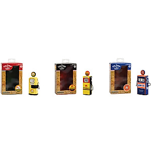Collectibles Vintage Gas Pump Set of 3 Pumps Series 11 1/18 Diecast Models by Greenlight 14110