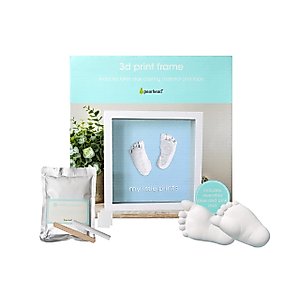 Pearhead Baby Hand and Foot Casting Kit, Newborn Keepsake Frame for Baby Girl or Boy