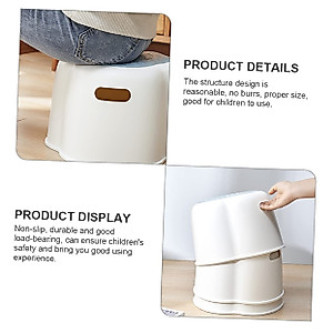 VILLFUL Non-Slip Stool Anti- Footstool Bathroom Footstool Office Footrest Stool Small Stool Stool Under Desk Footrest Stool for Kids Stackable Stool Step Stool Aldult Pp Child