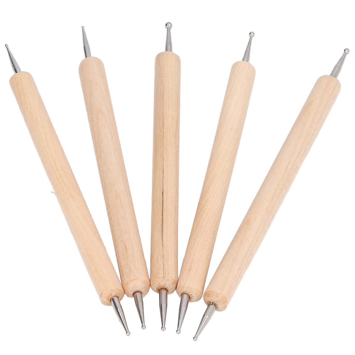 Double End Tracing Dotting Eraser Creasing Pen Dot Drill Pen Tool Beech Pens Set Piece Set Tool Tool Flower 5Pcs Fine Drill Pen for Pom Pencil Drill Pen Labels