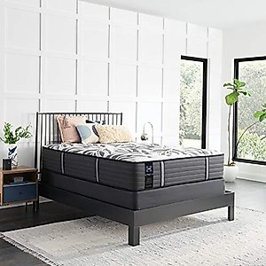 Sealy Posturepedic Plus 5 Foundation, Tight Top 14-Inch Firm Mattress-King, Grey