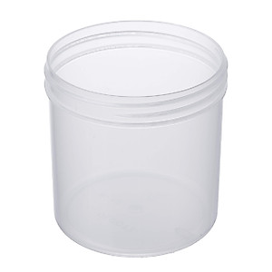 Consolidated Plastics 42414 Wide-Mouth Jar with Cap, 6 oz, Natural, 50 Piece