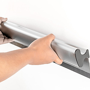 BXGTECH Skimming Blade 40" Blades with 0.5mm & 0.35mm blades 301 Stainless Steel Blade Extruded Aluminum Construction Drywall Tools High-Impact End Caps Sheetrock Gyprock Wall-Board Plasterboard