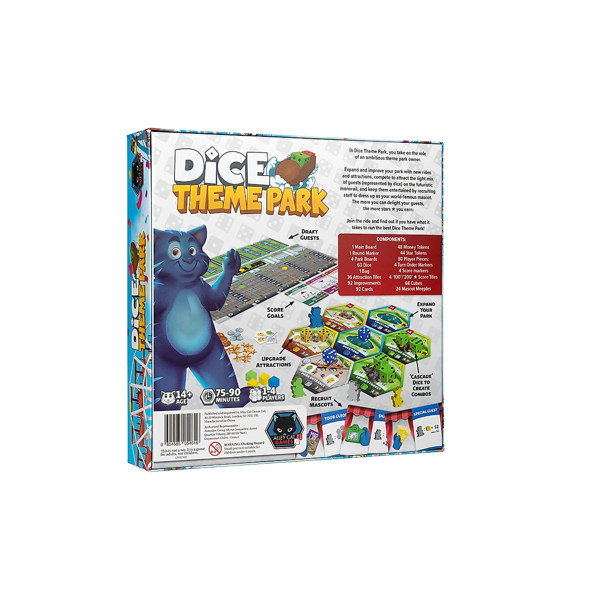 Alley Cat Games Dice Theme Park Blue