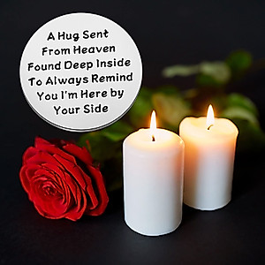 TGBJE Memorial Hug Token Gift Sympathy Gift Loss of Loved One Gift Remembrance Pocket Token Gift Bereavement Coin Gift (Heaven Token)