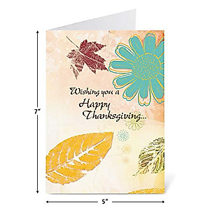 Current Faith Thanksgiving Greeting Cards Set - Themed Religious Holiday Card Variety Value Pack, Set of 12 Large 5 x 7-Inch Cards, Assortment of 12 Unique Designs, Envelopes Included