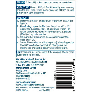 Aquarium Pharmaceuticals 31C pH Up Aquarium pH Adjuster, 4 oz.