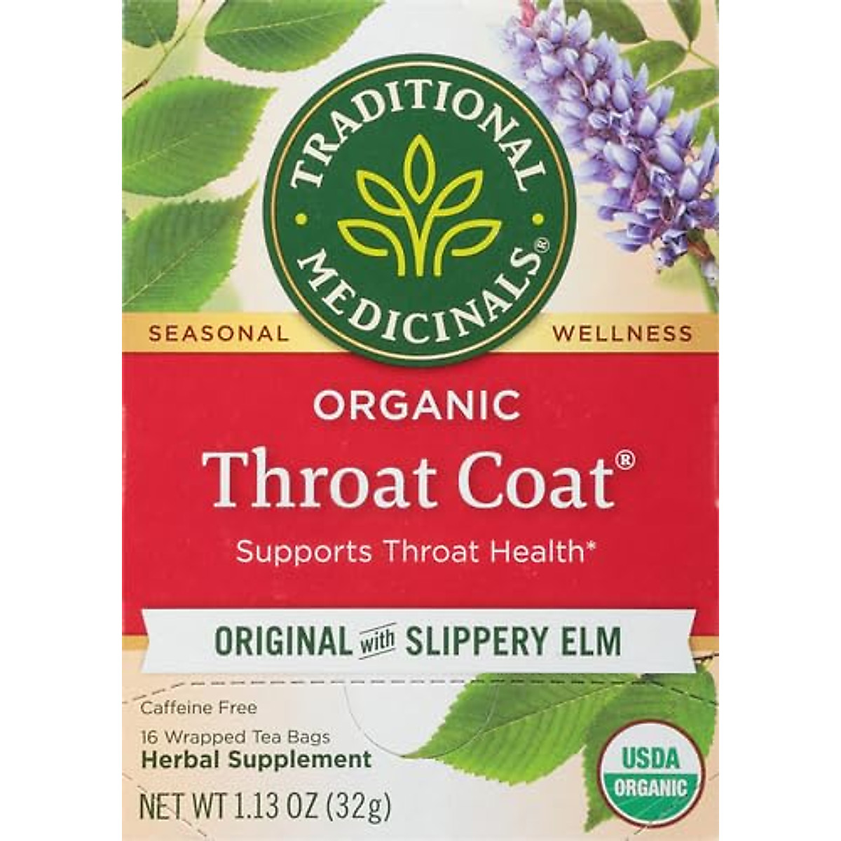 Traditional Medicinals Organic Throat Coat Tea, 16 ct