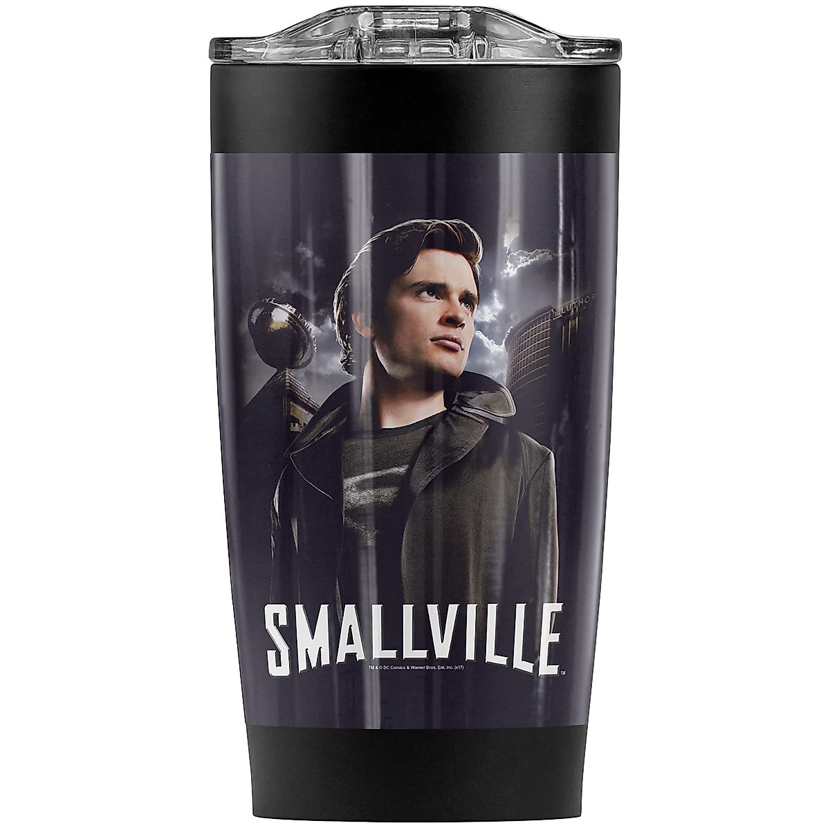 Logovision Smallville Out of The Shadows Stainless Steel Tumbler 20 oz Coffee Travel Mug/Cup, Vacuum Insulated & Double Wall with Leakproof Sliding Lid | Great for Hot Drinks and Cold Beverages