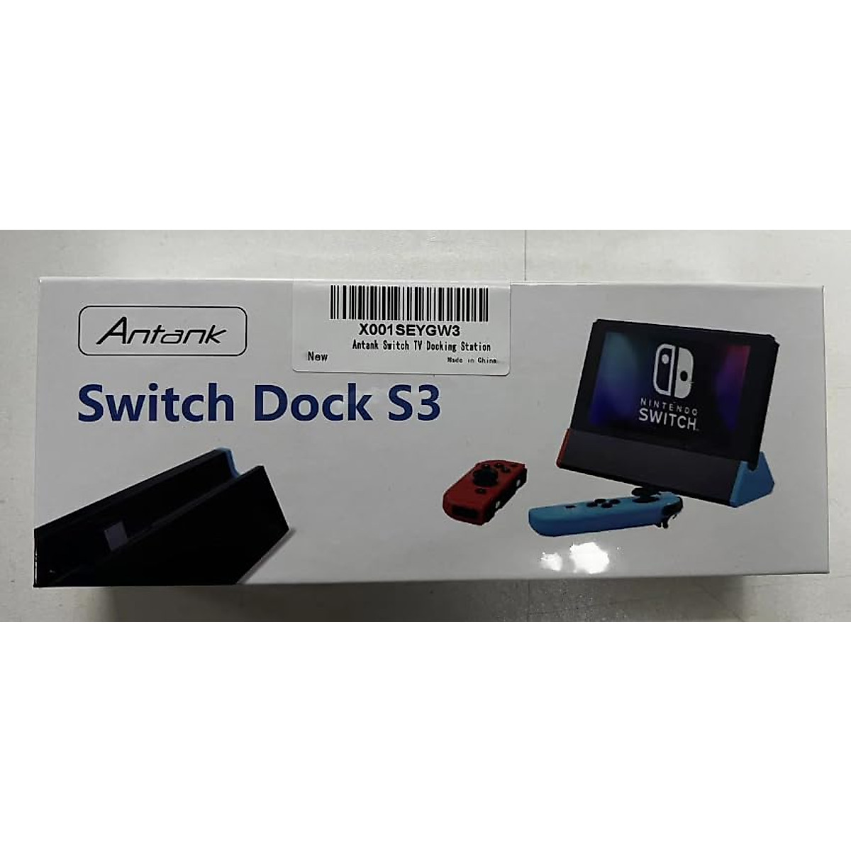 Antank TV Docking Station for Nintendo Switch/Switch OLED, Portable Switch Dock 4K HDMI TV Adapter/High Speed USB 3.0 Ports, Charging Dock Replacement for Official Nintendo Switch Dock