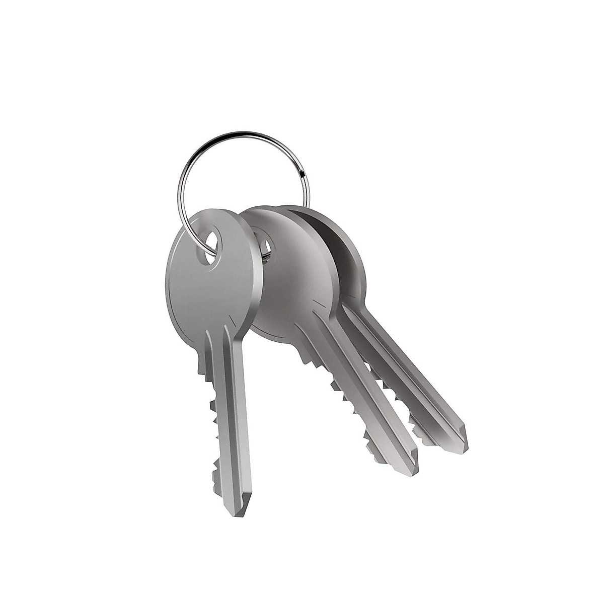 KINGFOREST 100PCS Key Rings 1 Inch, Key Rings Metal Keychain Rings Split Keyrings Flat Ring for Home Car Office Keys Attachment