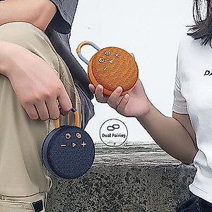 Bluetooth Speakers,MusiBaby Speakers,Waterproof Speaker,Portable Speaker,Dual Pairing,Bluetooth 5.2,Loud Stereo,Booming Bass,1500 Mins Playtime for Home,Travel,Pool,Shower Speaker(Navy Blue)