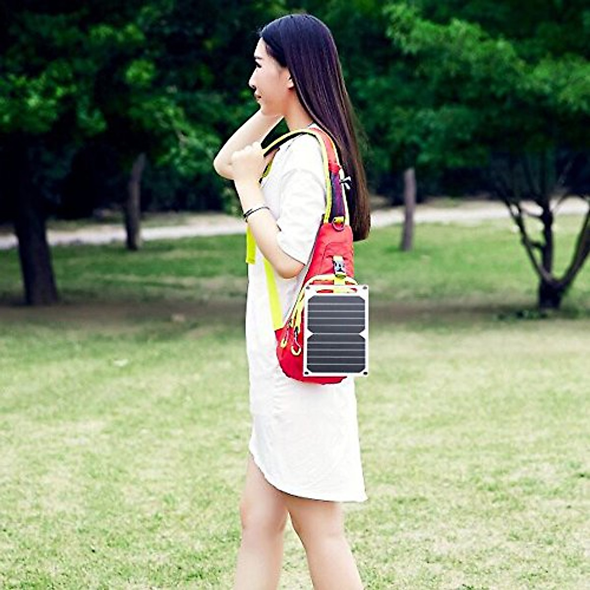 Solar Panel Charger, Shineslay USB Port 10W Portable Ultra Thin High Power Monocrystalline Silicon Solar Panel for Cell Phone Camping