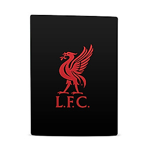 Head Case Designs Officially Licensed Liverpool Football Club Liver Bird Red On Black Art Vinyl Faceplate Sticker Gaming Skin Decal Cover Compatible With Sony PlayStation 5 PS5 Digital Edition Console