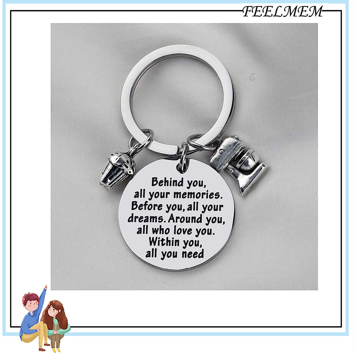 FEELMEM Baker Gift Culinary Student Gifts Culinary School Graduation Gift Behind You All Your Memories Before You All Your Dreams Keychain Baking Jewelry Bake Lover Gift Pastry Chef Gift