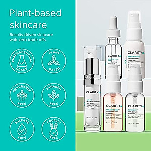 ClarityRx Age Reversal Anti-Aging Skin Care Set, Kit Includes Natural Plant-Based Face Wash, Glycolic Acid Facial Scrub, Peptide Serum, Squalane Moisturizing Oil, SPF 30 Sunscreen