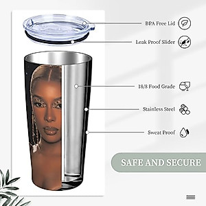 LAZHANG Victorias Music Monet Stainless Steel Insulated Car Sippy Cup With Lid Travel Mug for Cold Hot 20 oz