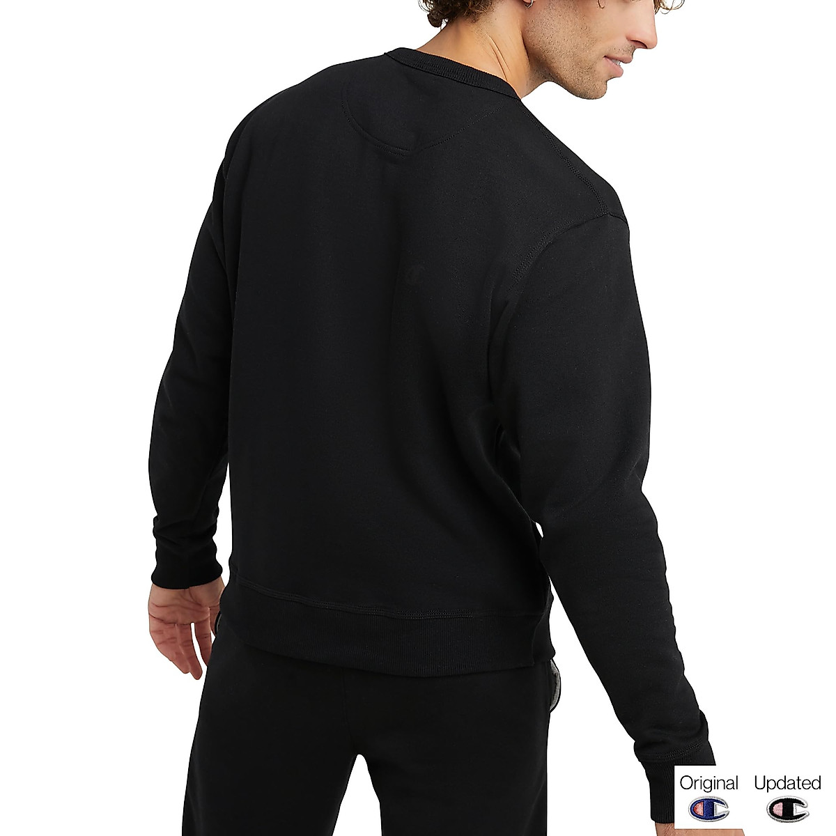 Champion Men's Crewneck, Powerblend Fleece Sweatshirt, Crewneck Sweatshirts(Reg. or Big & Tall)