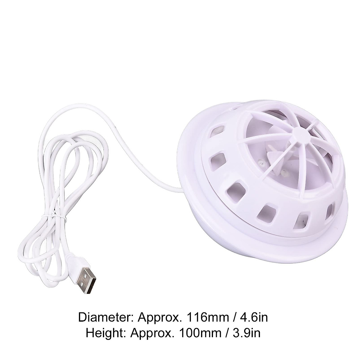 Mini Ultrasonic Dishwasher, Kitchen Sink Fruit Dishwasher for Home Business Travel College Room RV Apartment(white)