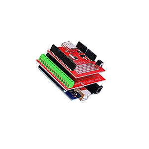 YEGAFE 2PCS Red Screw Shield V1.0 Assembled Terminal Expansion Board Proto Type for UNO R3 IO