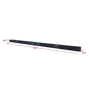 CyberPower PDU33103 Monitored 3 Phase PDU, 208V, 20A (Derated 16A), 44 Outlets, 0U Rackmount