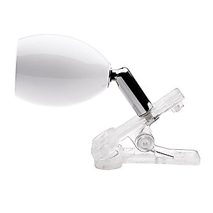 Newhouse Lighting NHCLP-JO-WH Joe LED Clip On Lamp & Reading Spotlight Perfect for The Office, Study & Bedroom, White