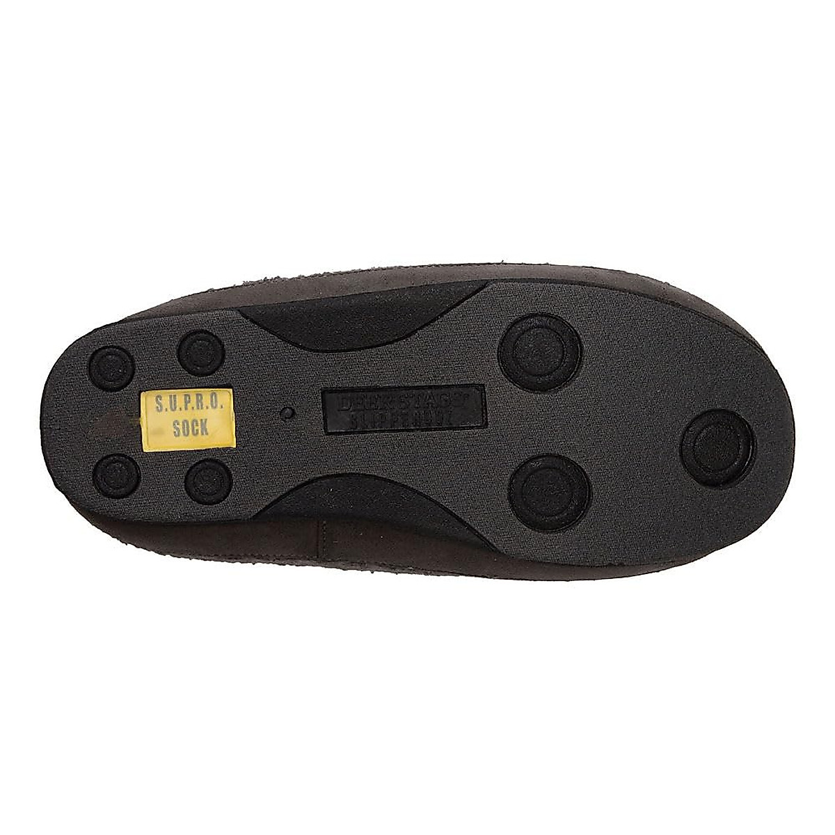 Deer Stags mens Wink Slipper, Charcoal/White, 12 US