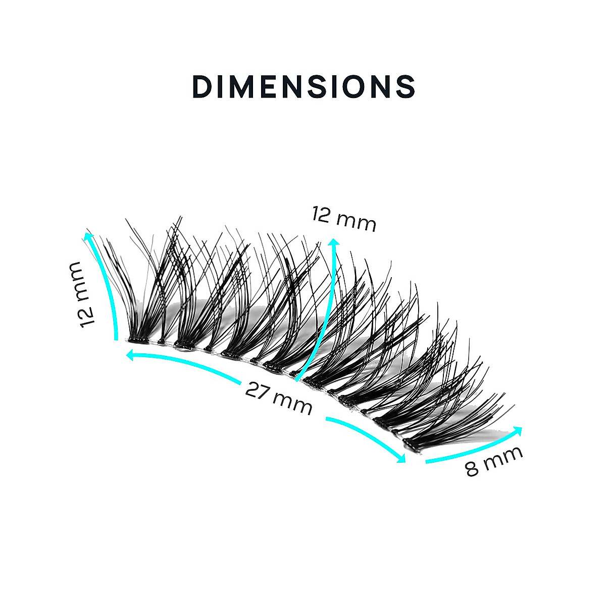 AOA Studio 6 Pairs Alexis Natural Handmade False Eyelashes with Glue and Tweezer Lash Kit Natural Volume Reusable Fake Eyelashes 100 Percent Handmade Cruelty Free