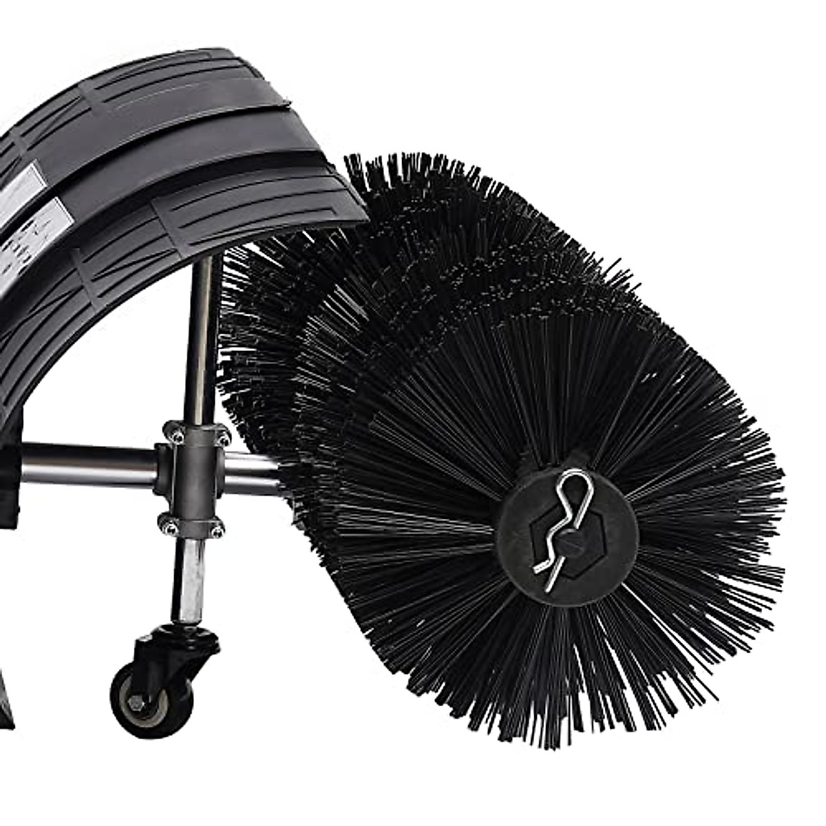 Handheld Sweeper 52cc 2 Stroke 2.5HP Power Engine Gas Power Sweeping Broom Handheld Turf Lawn Sweeper for Cleaning Snow Driveway Grass Lawn Garden