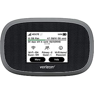 Verizon Wireless Jetpack 8800L 4G LTE Unlocked Advanced Mobile Hotspot (No Sim Card Included) (Renewed)