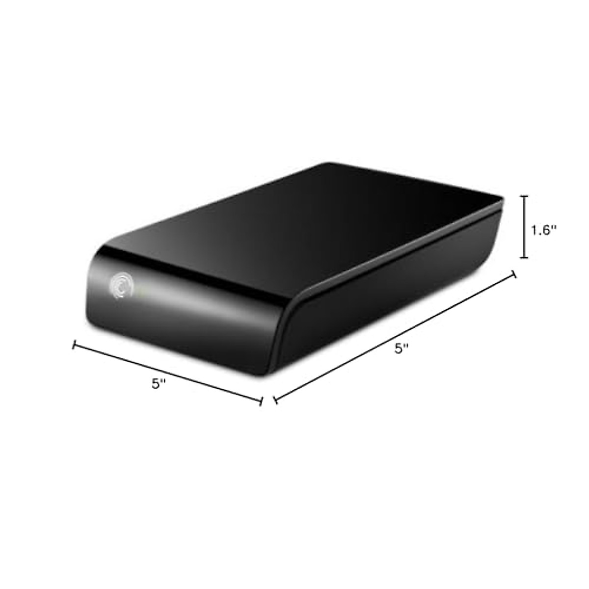 Seagate USB 2.0 External Hard Drive 1 TB USB 2.0 External Hard Drive ST310005EXA101-RK - Black