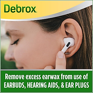 Debrox Ear Wax Removal Drops, Gentle Microfoam Ear Wax Remover, 0.5 Fl Oz, 2 Pack