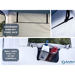 Double Shower & Changing Tent Privacy Beach & Camping Portable Pop Up Spray Tan & Toilet Shelter